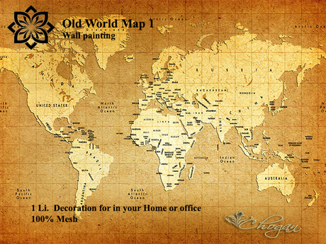Second Life Marketplace - Cho*= Old World Map 1 C/m v11